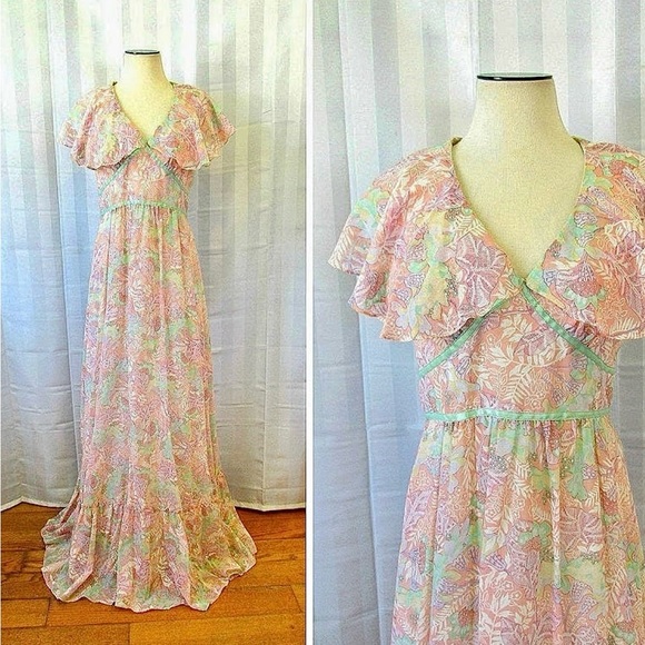 Camela of California | Dresses | Vintage 97s Maxi Dress Camelagown ...
